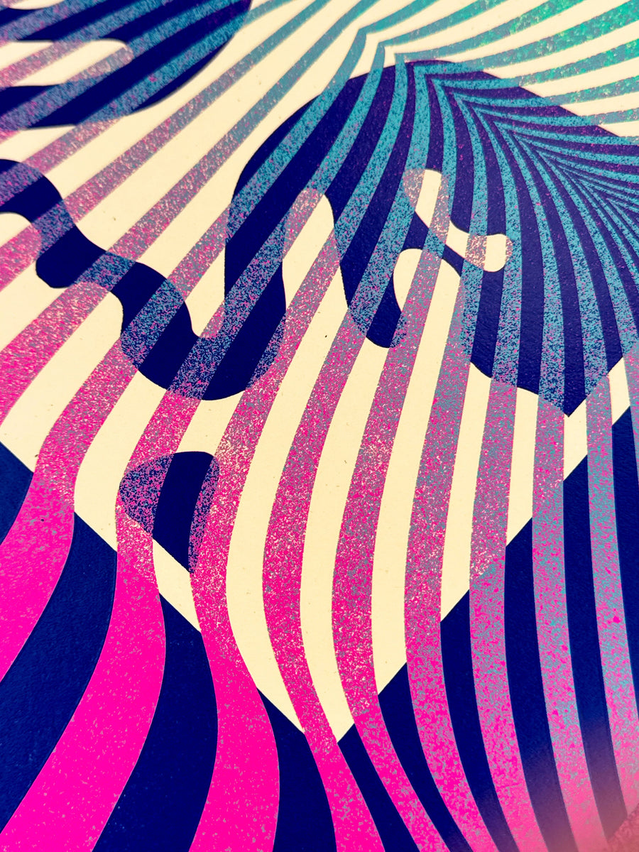 Op-Art Icon (Aqua Gradient) – Post Modern Vandal