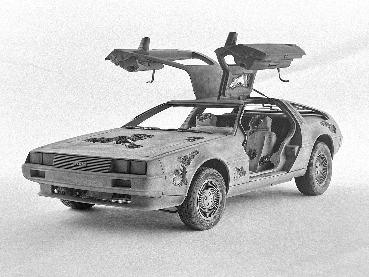 Fictional Advertisement Poster - Delorean – Post Modern Vandal